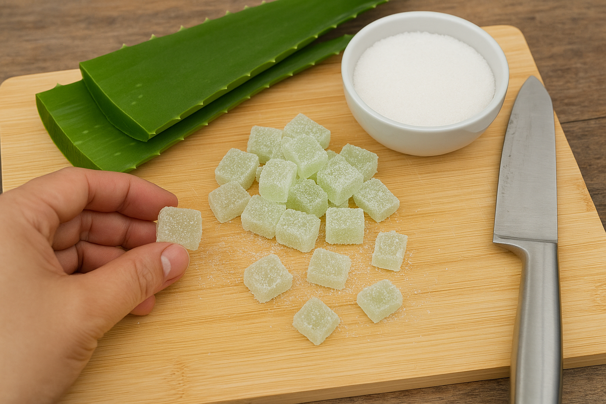 Cara Mudah Membuat Permen Lidah Buaya yang Segar dan Menyehatkan ...