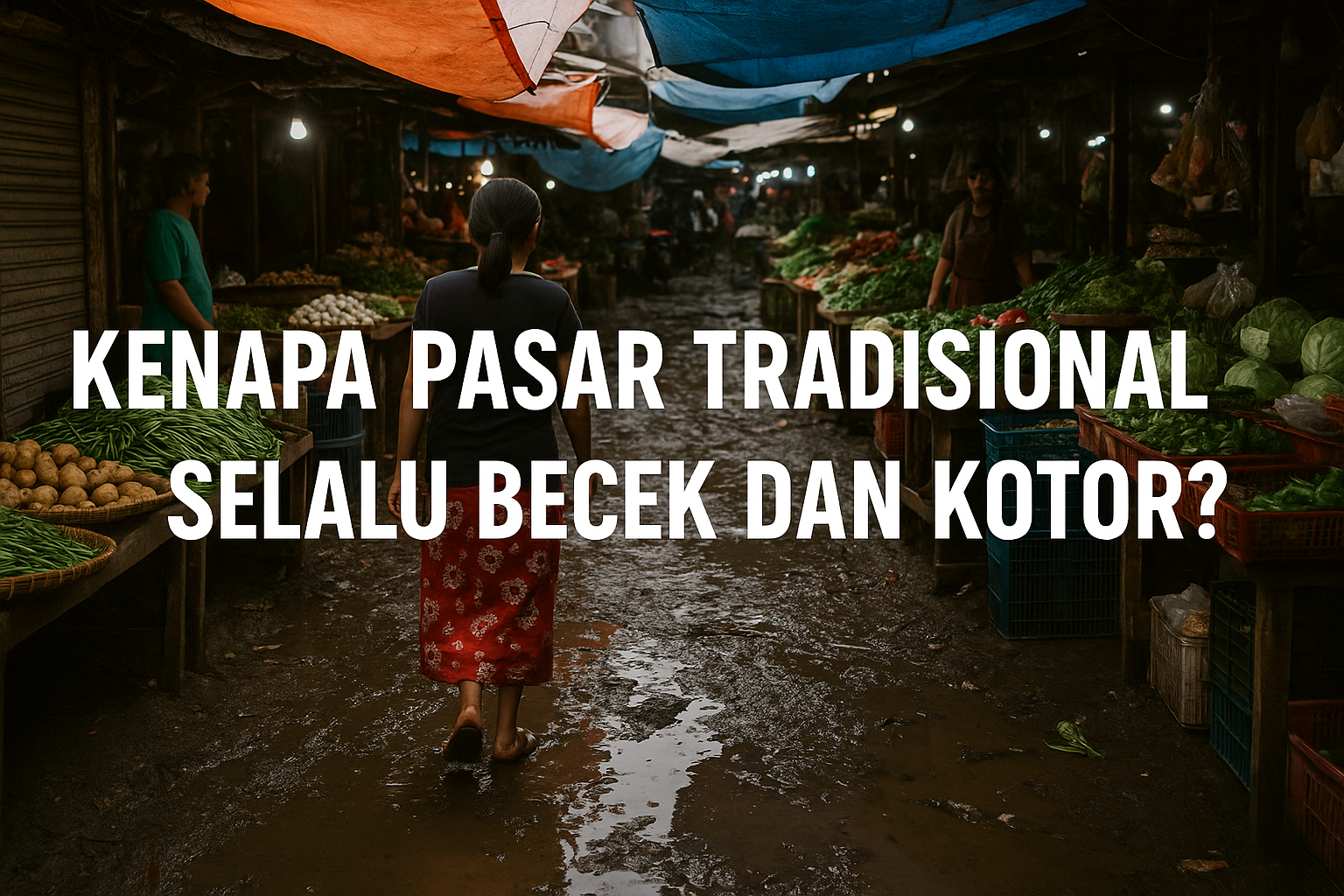 Kenapa Pasar Tradisional Selalu Becek dan Kotor? – Radar Garut