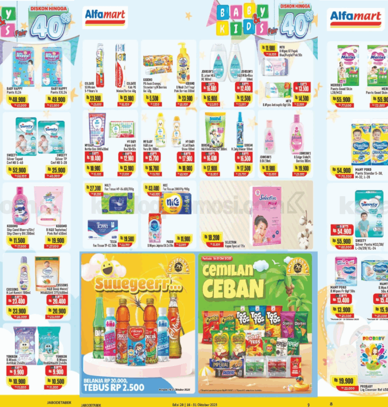 Promo Alfamart Terbaru Minggu Ini! Baby & Kids Fair, Belanja Murah ...