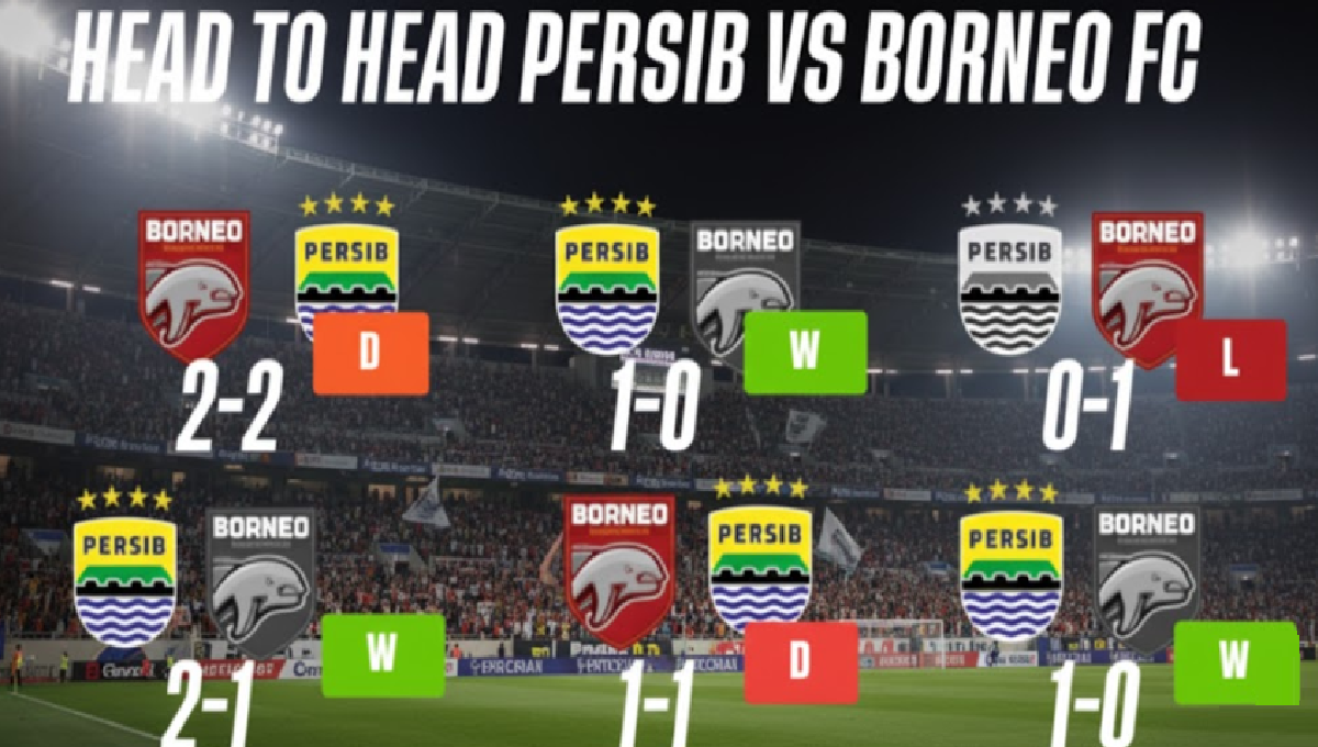 Statistik Persib Bandung vs Borneo FC Head to Head: Pertarungan Puncak ...